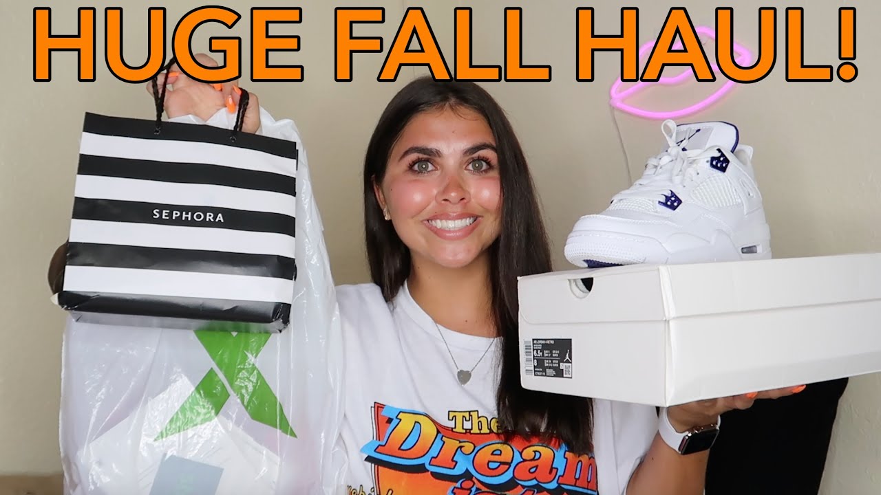 HUGE FALL HAUL! *2020* (Sephora, StockX, Jordan 4’s & MORE) - YouTube