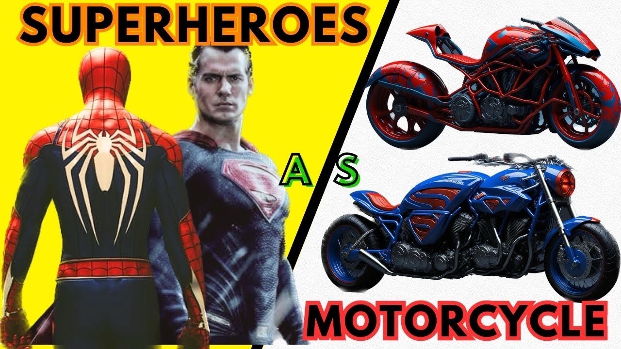 Superheroes as motorcycle (part 1) - YouTube