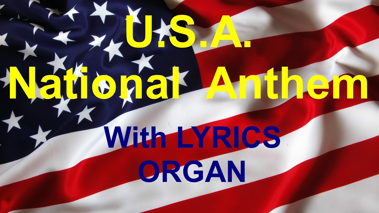 U.S.A. NATIONAL ANTHEM with LYRICS - Lance ORGANIST - YouTube
