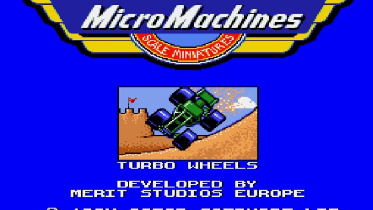 Micro Machines (SNES) Intro & Qualifying Race - YouTube
