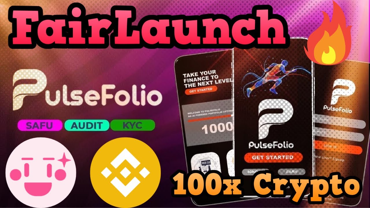 NEW Fair Launch PulseFolio 100x Crypto AI Powered Portfolio Optimiser 🚀 SAFU AUDIT KYC BSC ...