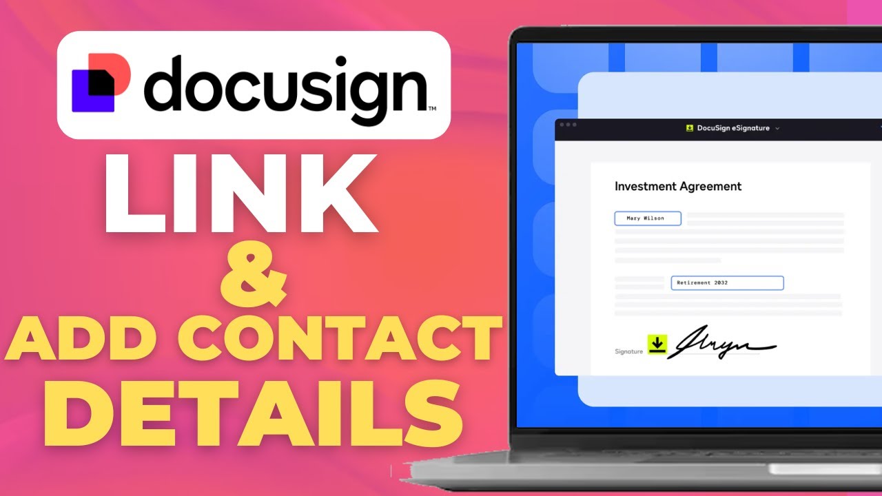 How to Link to DocuSign & Add Contact Details (Full 2025 Guide) - YouTube