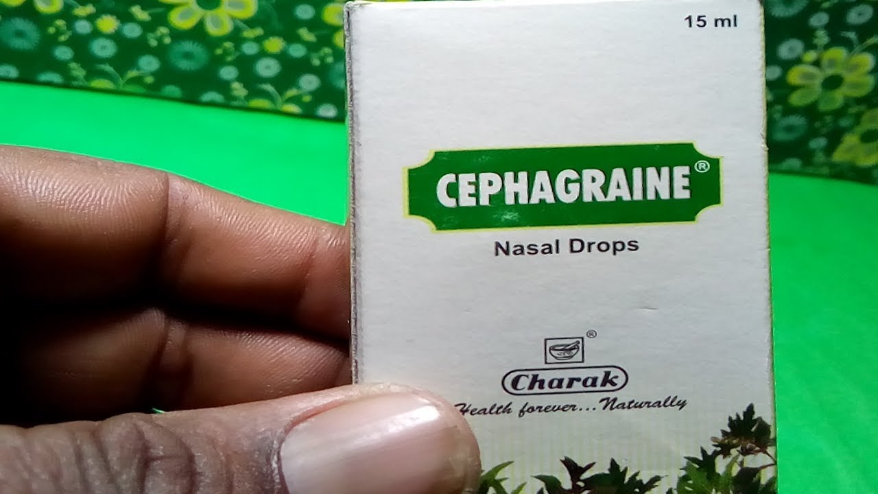 CEPHAGRAINE Nasal Drop Review, सिर्फ १ मिनट में बंद नाक को खोले - YouTube