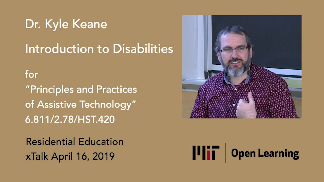 Introduction to Disabilities with Dr Kyle Keane, April 16, 2019 - YouTube