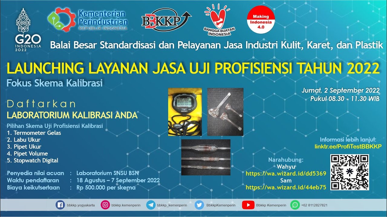 Launching Layanan Jasa Uji Profisiensi Tahun 2022 (Part 2) - BBSPJIKKP ...