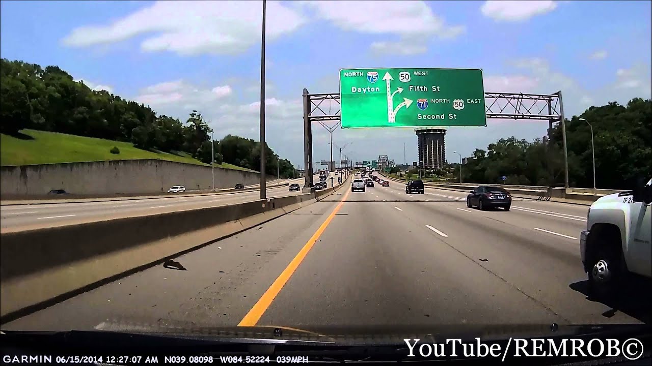 Driving Into Cincinnati, Ohio From Kentucky - YouTube