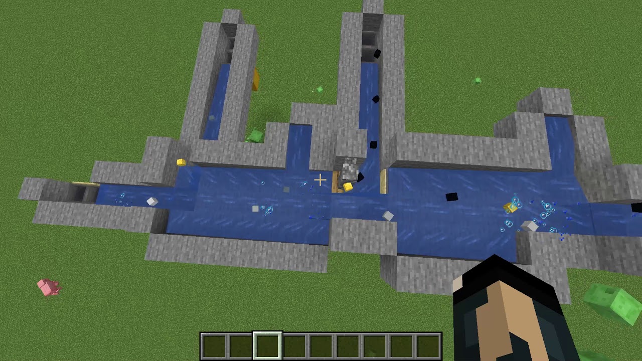 Minecraft 1.15.2 water-stream Sorter - YouTube