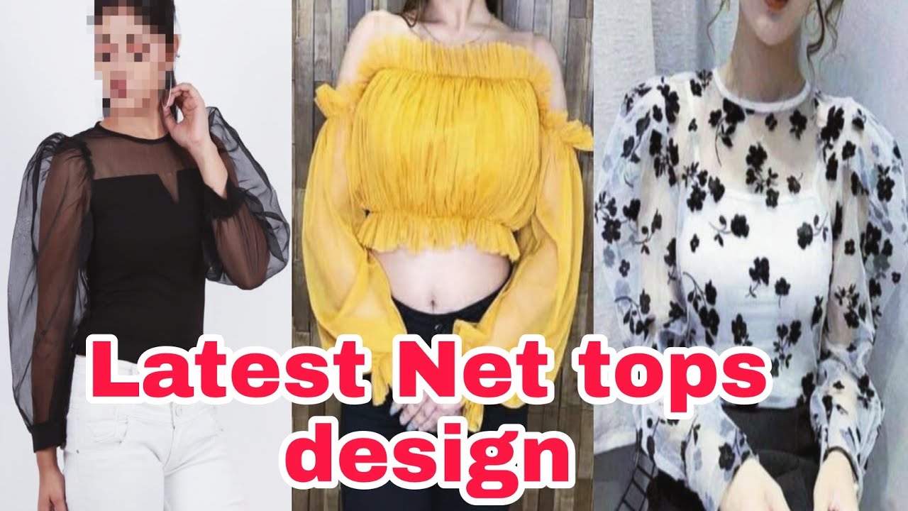 Latest fancy Net tops design//different types of tops design//#net#tops ...