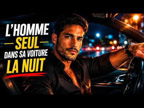 L’homme seul dans sa voiture la nuit