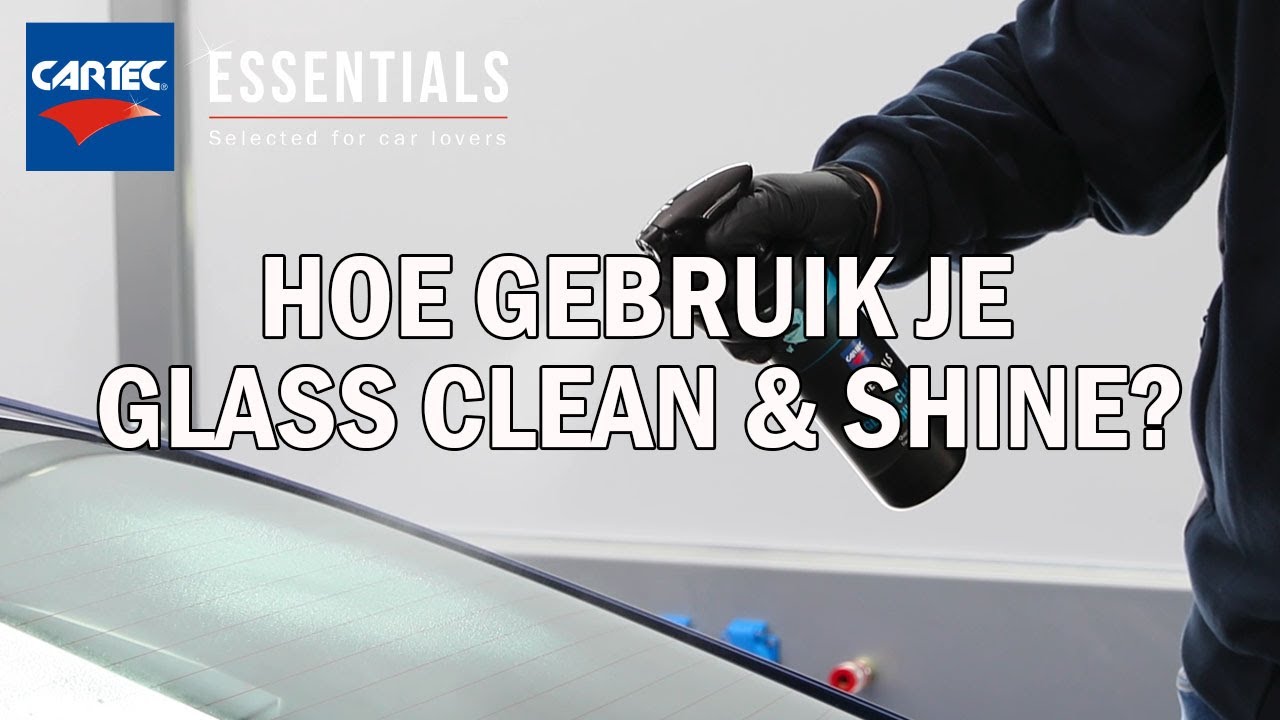 Hoe gebruik je Glass Clean & Shine van Cartec Essentials? - YouTube