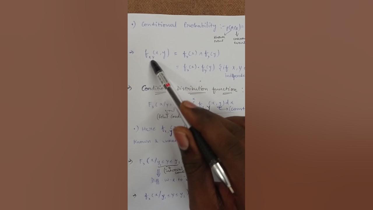 conditional distribution function with interval condition - YouTube