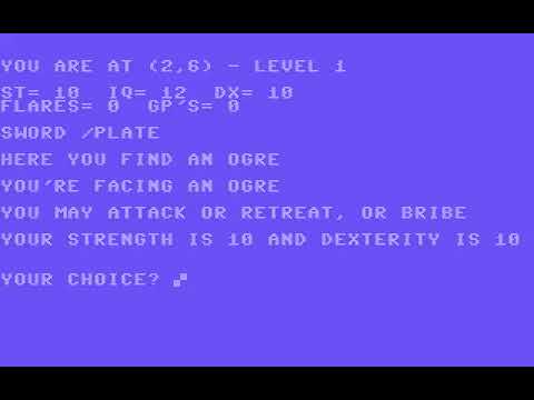C64 Wizard's Castle, The 1988Joseph Powera3 COMMODORE 64 - YouTube