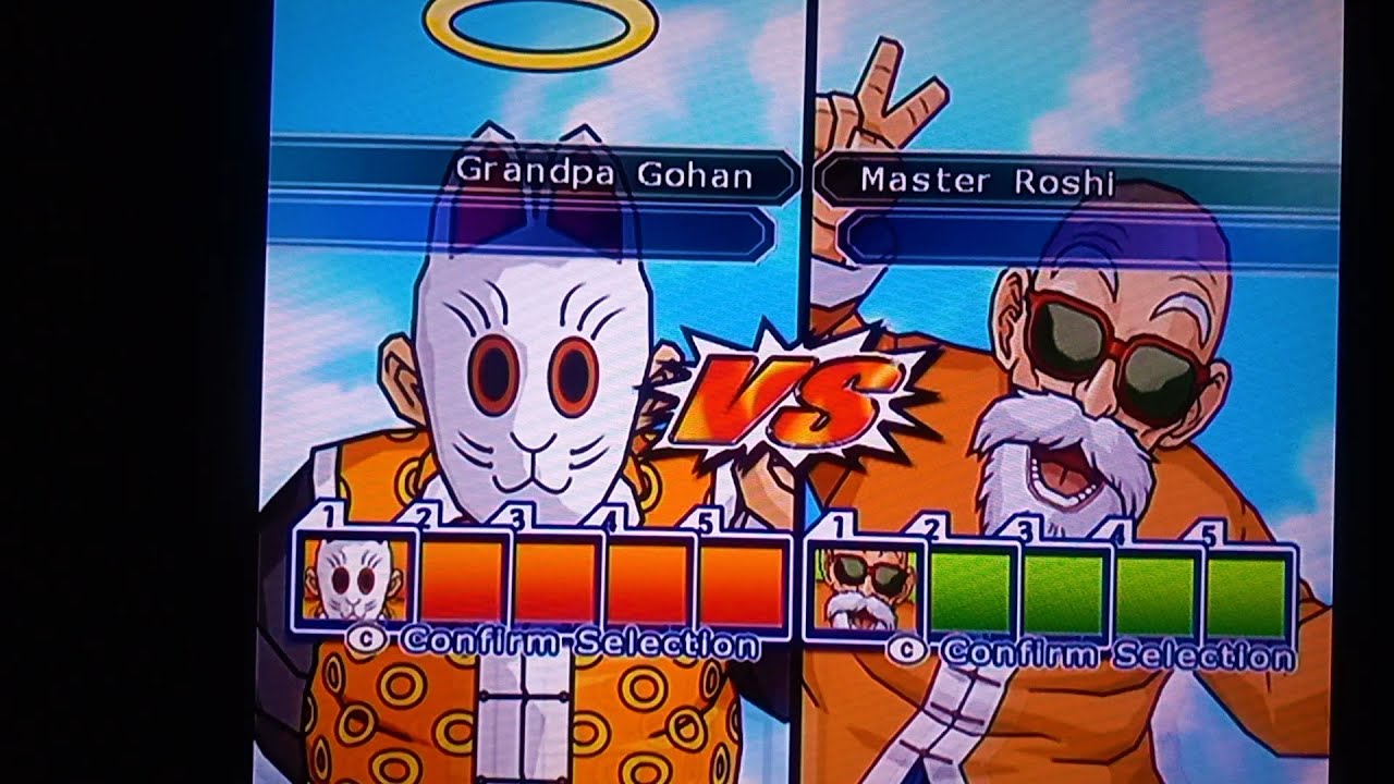 DBZ Budokai Tenkaichi 2- Grandpa Gohan vs Master Roshi - YouTube