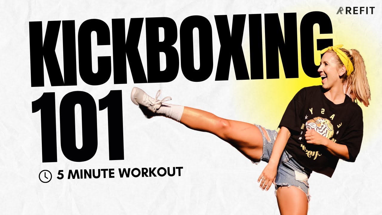 5 Minute Workout to Kick Start Your Day | Kickboxing for Beginners | At ...