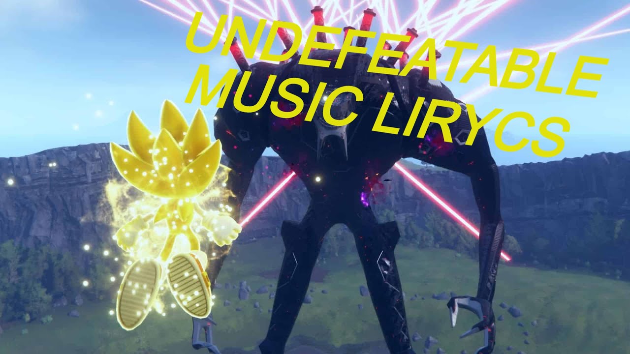 Sonic frontiers - Undefeatable music lyrics (first titan boss fight ...