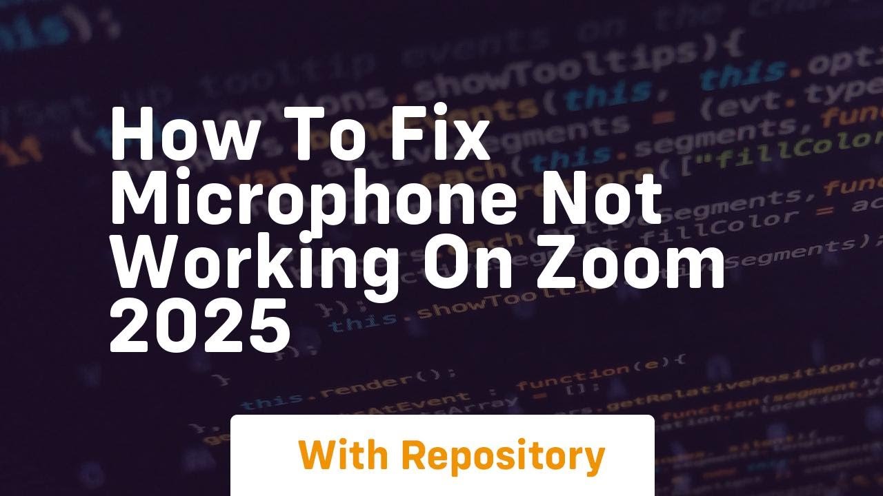 How to fix microphone not working on zoom 2025 - YouTube
