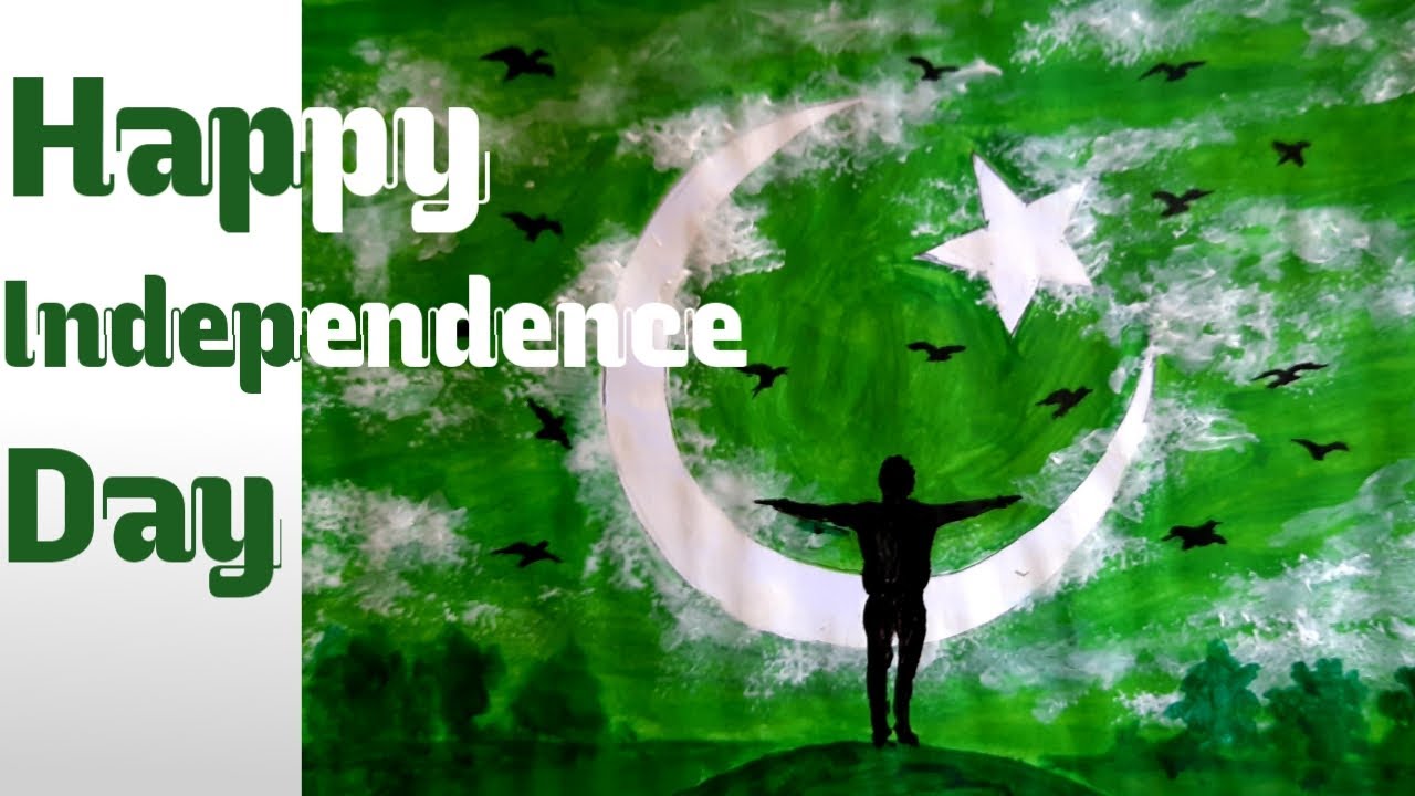 Easy 14 August Special Art - 14 August Painting - Pakistan Independence ...