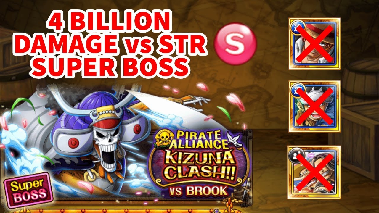 KIZUNA CLASH SUPER BOSS BROOK STR ~ 4B no Shanks, no Law, no 2sopp, no ...