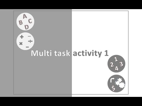 Kids multitask activity 1 - YouTube