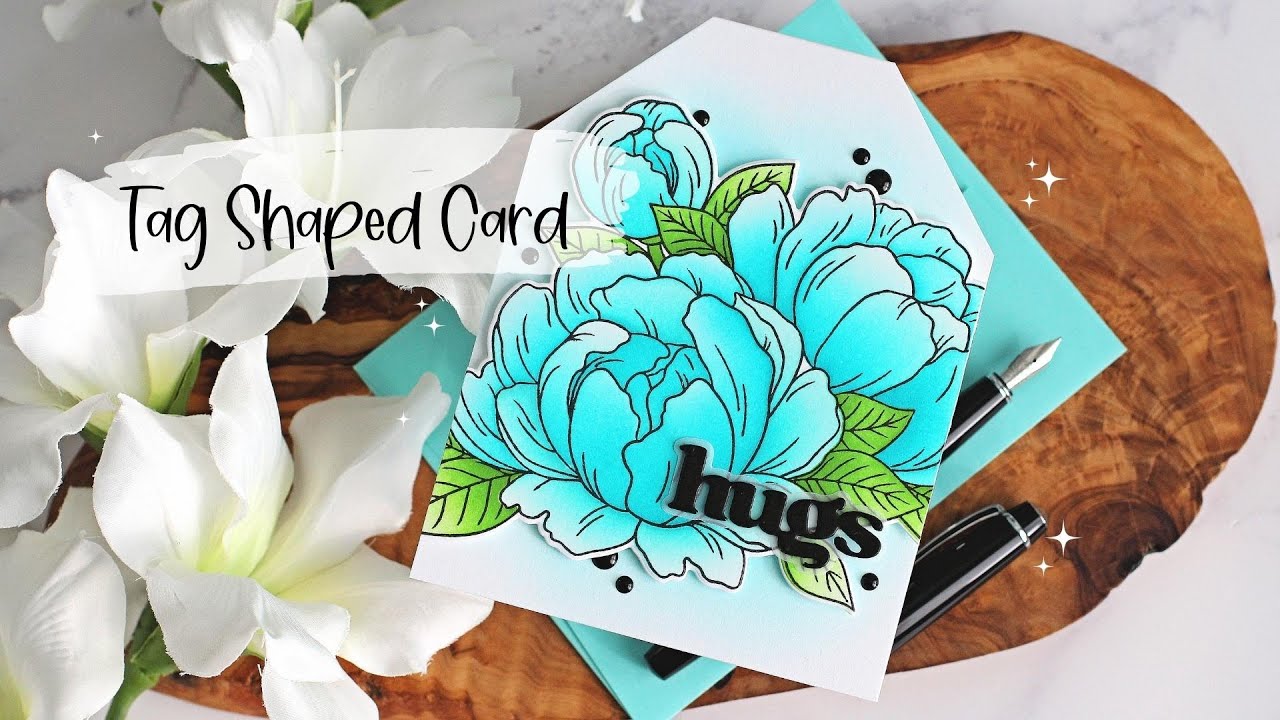 Create a Tag Shaped Card the Easy Way! | The Card Grotto - YouTube