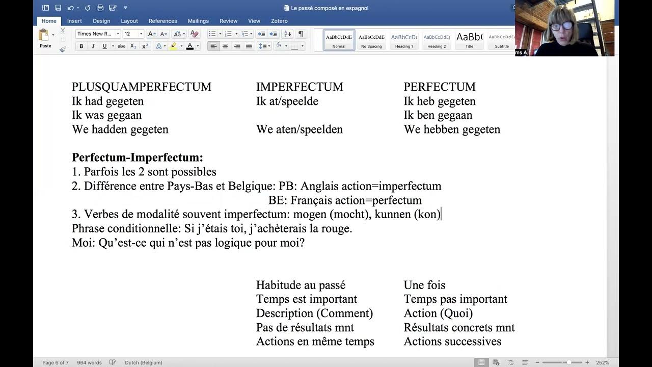 456 Que choisir en NL? PERFECTUM/IMPERFECTUM/PLUSQUAMPERFECTUM + EXERCICES pour Mena 😊☀️ - YouTube