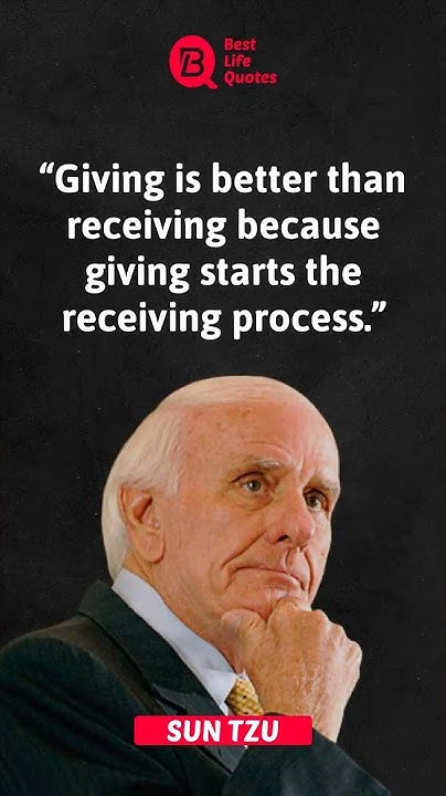 Giving is better than receiving... | JIM ROHN Quotes | Quotes Status ...