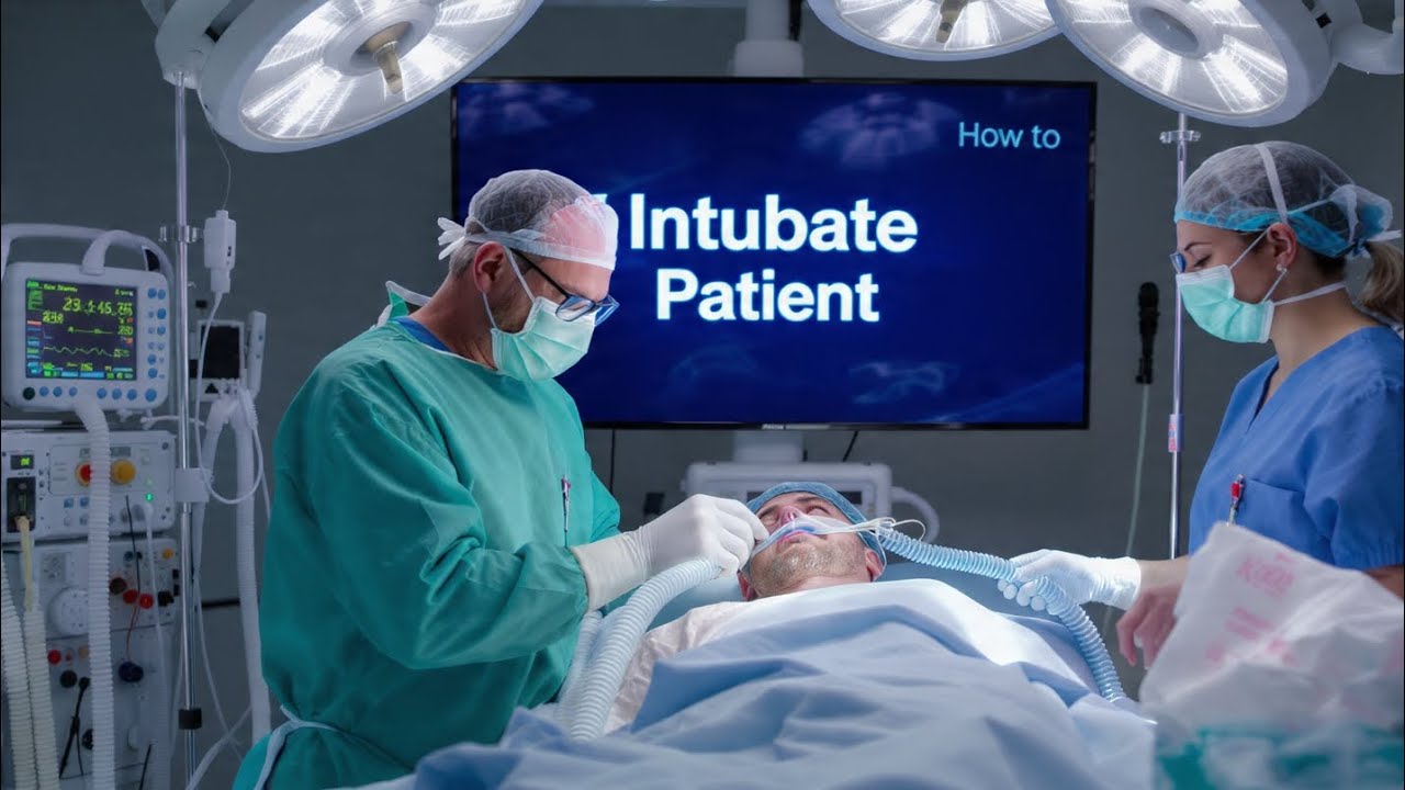 How to intubate patient. #ai #3d #cartoon #anesthesia - YouTube