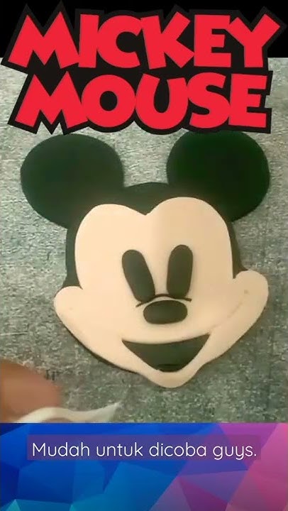 CARA MEMBUAT WAJAH MICKEY MOUSE, MUDAH DAN MENYENANGKAN, - YouTube