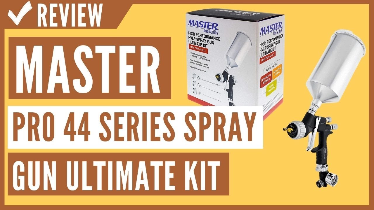 Master Pro 44 Series High Performance HVLP Spray Gun Ultimate Kit ...