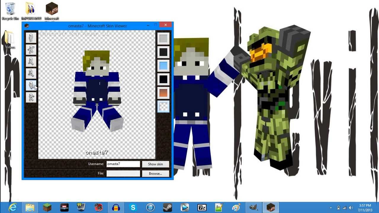 How To Make A Custom Minecraft Background - YouTube