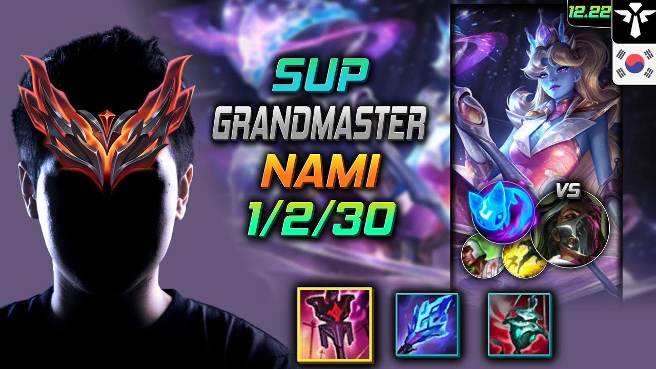 GrandMaster Support Nami Build Imperial Mandate Summon Aery - LOL KR 12 ...