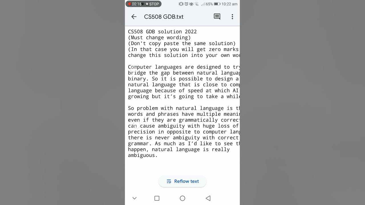 Cs508 Gdb Solution 2022get Solution File Free Youtube