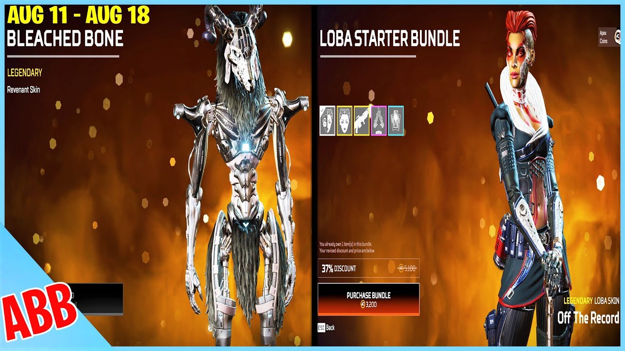 Apex Legends Item Shop Today Revenant And Mozambique Recolors Loba And Horizon Starter Bundle