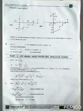 Resonance limits continuity & derivative exercise 3 solution - YouTube
