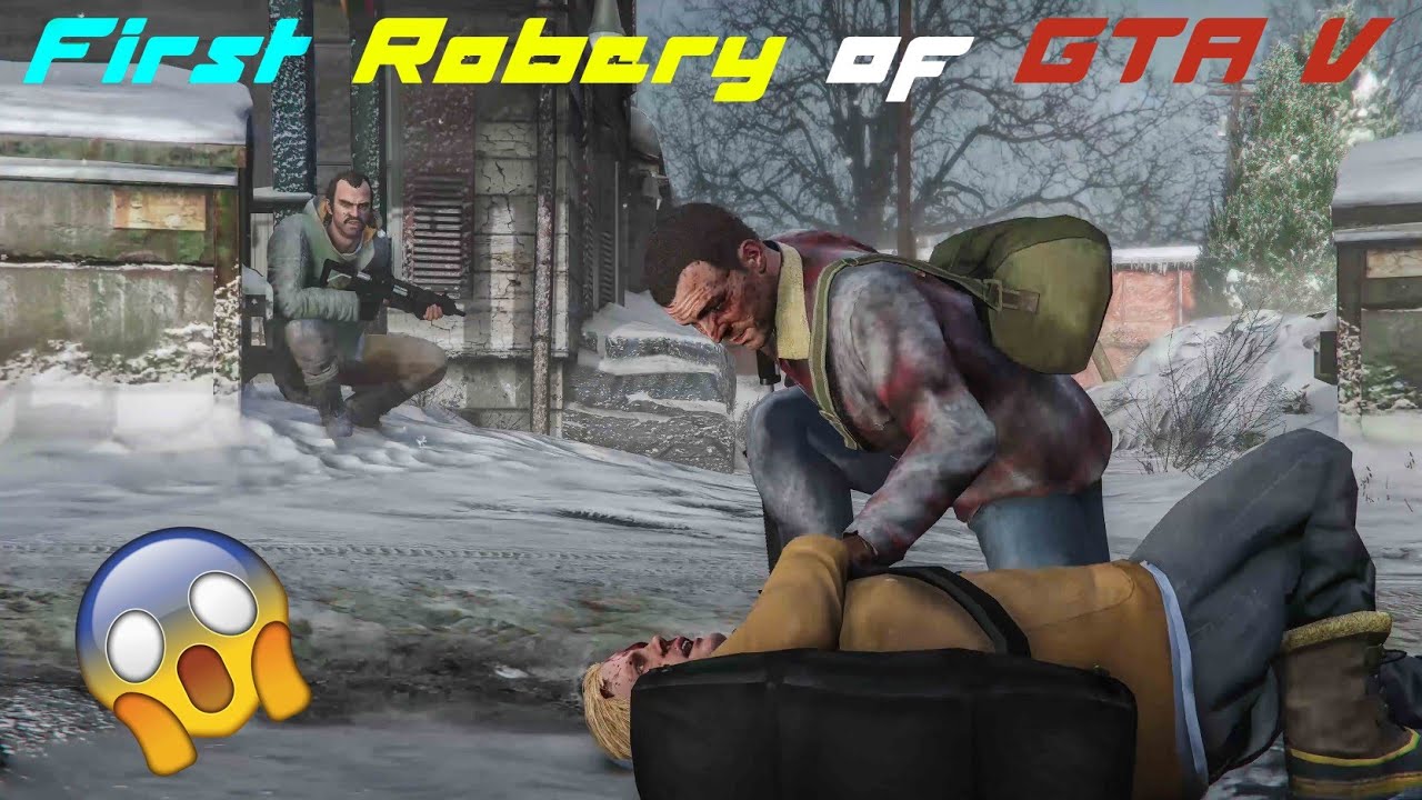 GTA V FIRST MISSION | ROBERY & INTENSE FIGHT WITH POLICE 5 STAR ...
