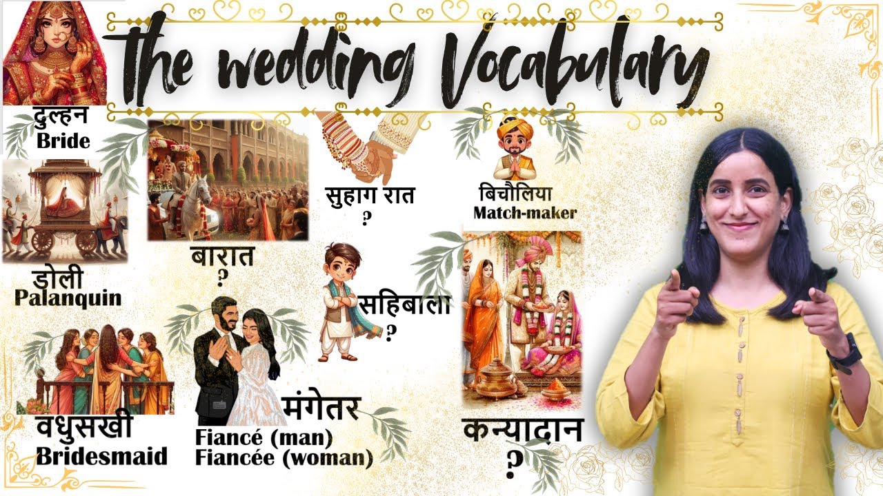Wedding and Marriage Vocabulary in English - YouTube