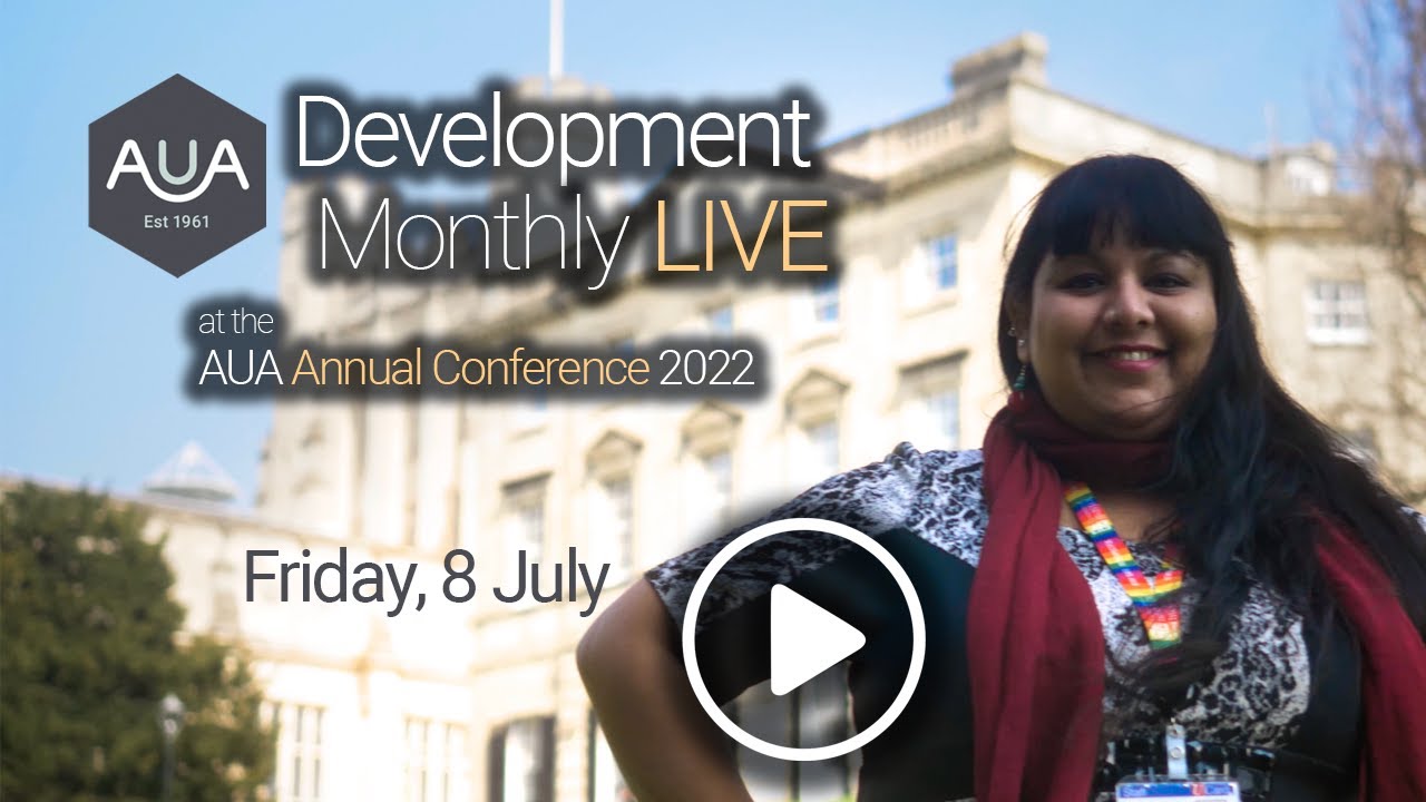 Development Monthly LIVE: at the AUA Annual Conference 2022 (Friday, 8 ...
