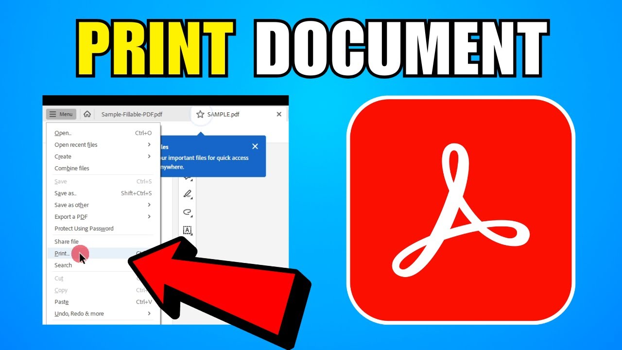 How To Print Adobe Acrobat Document (2026) (Complete Guide) - YouTube