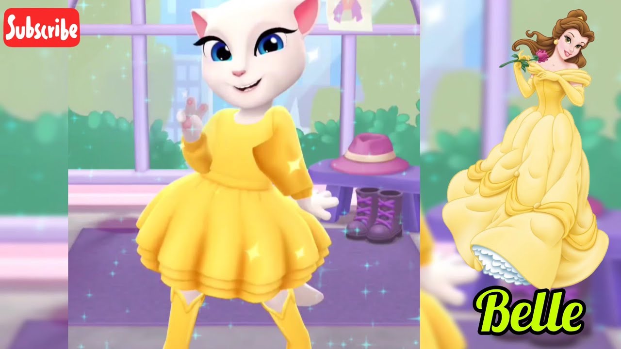 Disney Princess Belle Cosplay 💛 | Angela’s Magical Makeover 👑 - YouTube