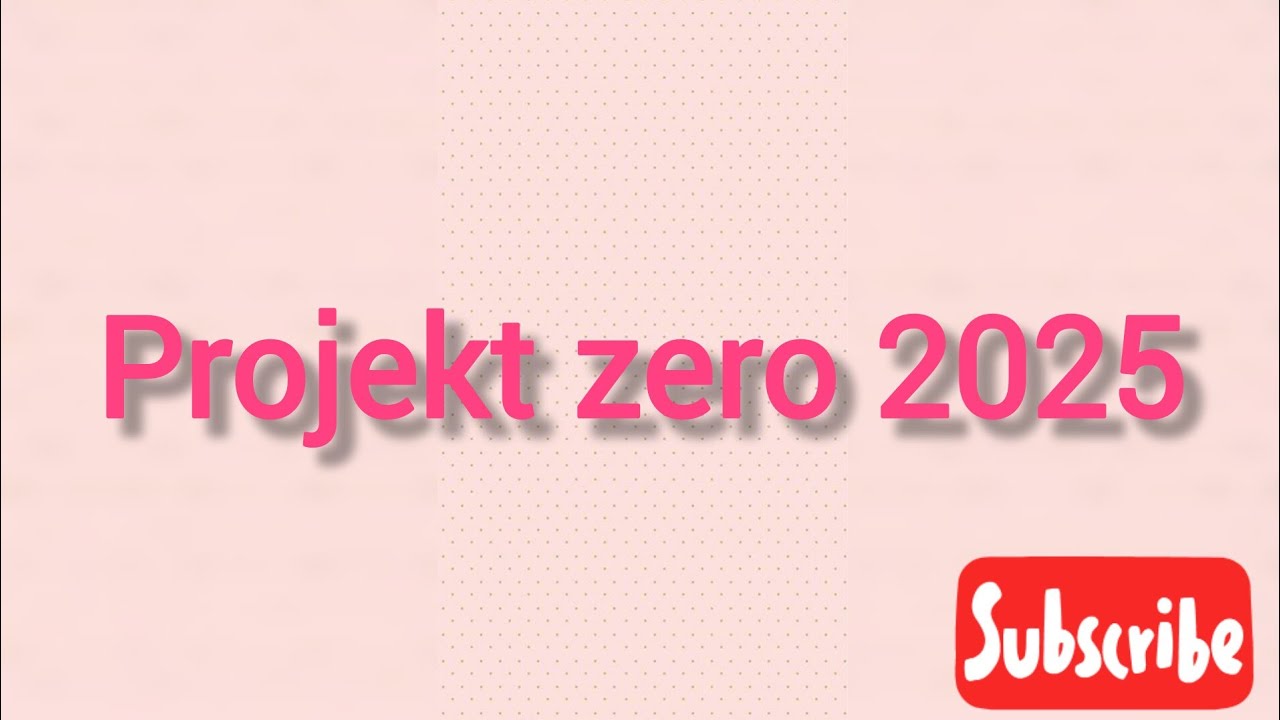 Projekt zero #1 2025 mała zmiana ☺️ - YouTube