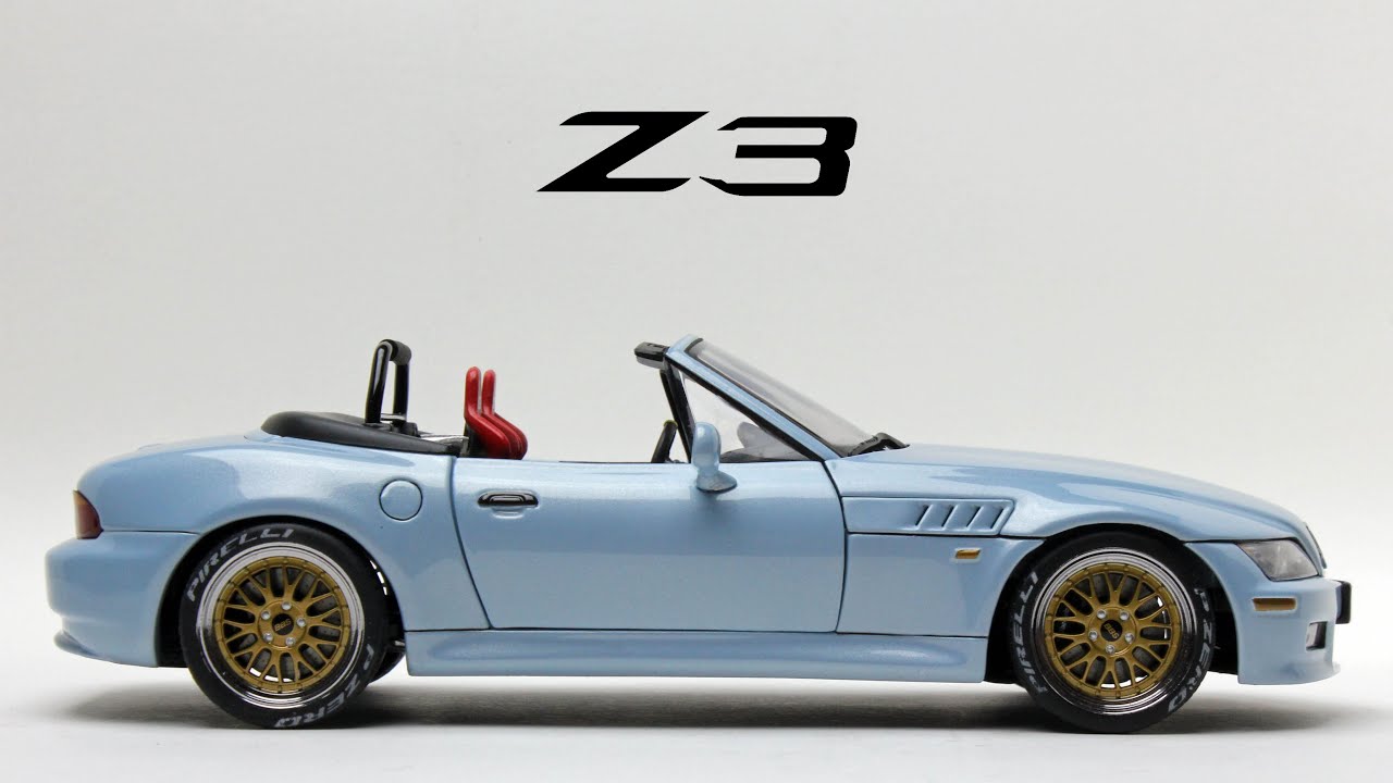 1:18 BMW Z3, 도색부터 엔진까지 풀 커스텀작 리뷰 - YouTube