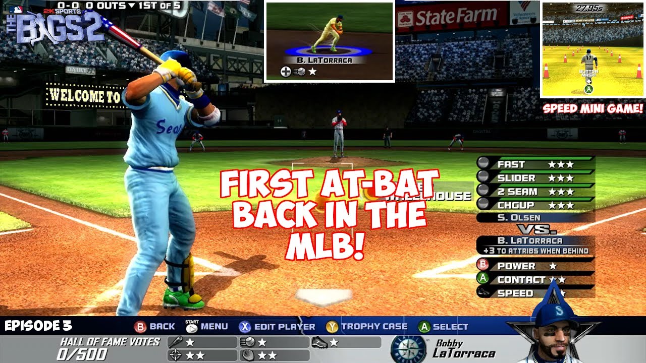 The Bigs 2 Become A Legend Gameplay Episode 3: Speed Mini Game And My ...