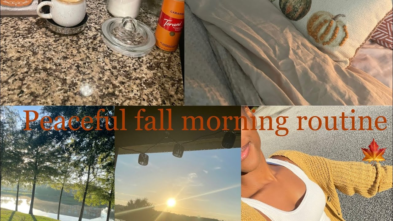 7AM Fall Morning Routine | peaceful and COZY autumn morning 🍂| very ...