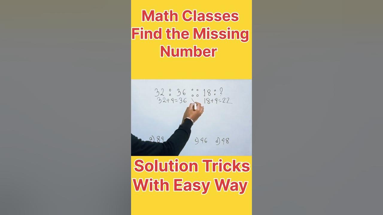 missing number kaise nikale।। missing number reasoning।। #maths - YouTube