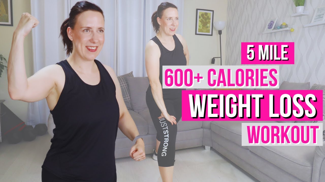 1 Hour 10,000 STEPS 5 Mile Full Body Walking Workout to Burn over 600 ...