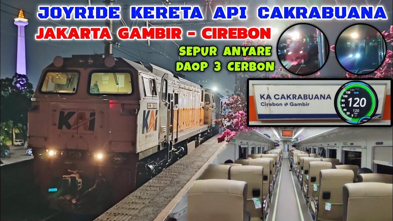 NAIK KERETA API CAKRABUANA DARI JAKARTA KE CIREBON, KERETA BARUNYA DAOP ...