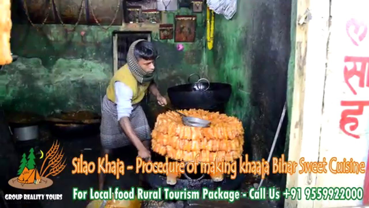 Silao Khaja - Procedure of making khaaja Bihar Sweet Cuisine - YouTube