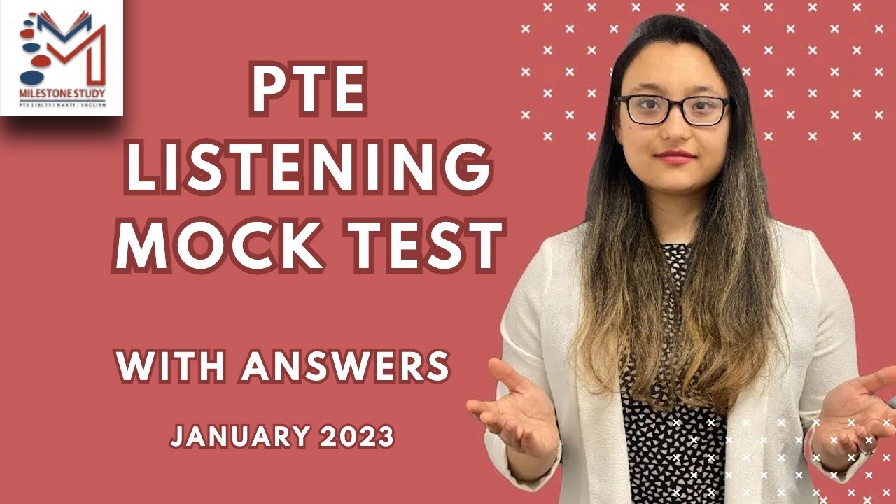PTE Listening Mock Test 17 | How to improve listening| Milestone Study ...