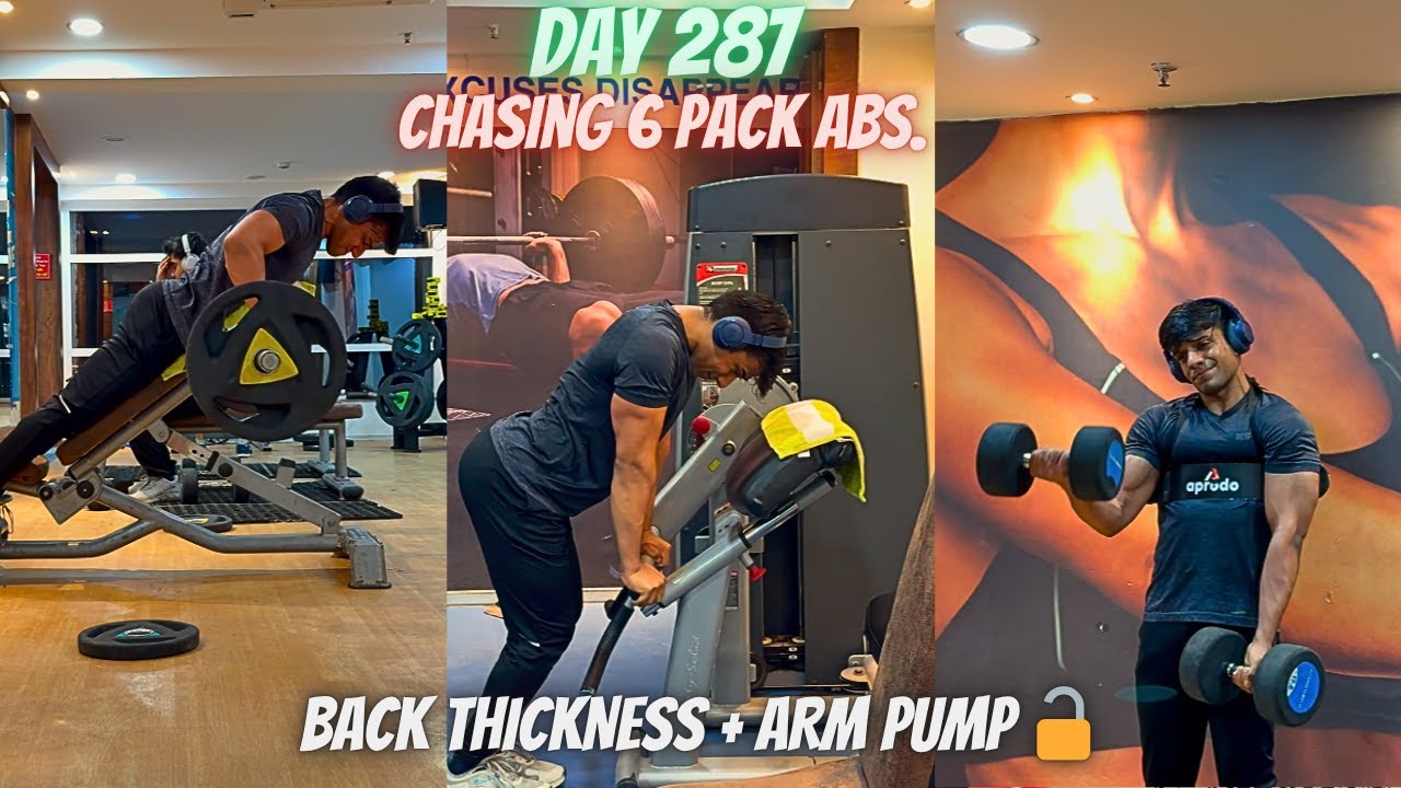 Day 287 Back & Arms Workout | Pull Day Strength & Hypertrophy Training ...