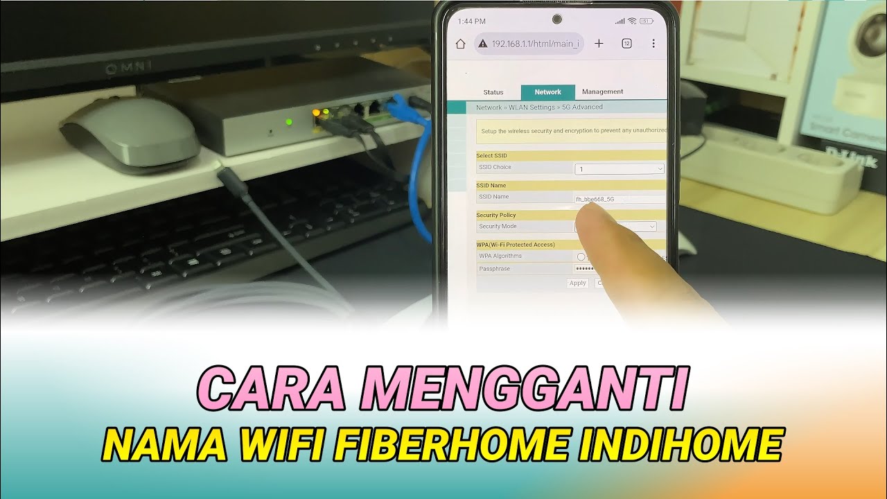 Cara Merubah Nama Wifi Modem Fiberhome Indihome - YouTube
